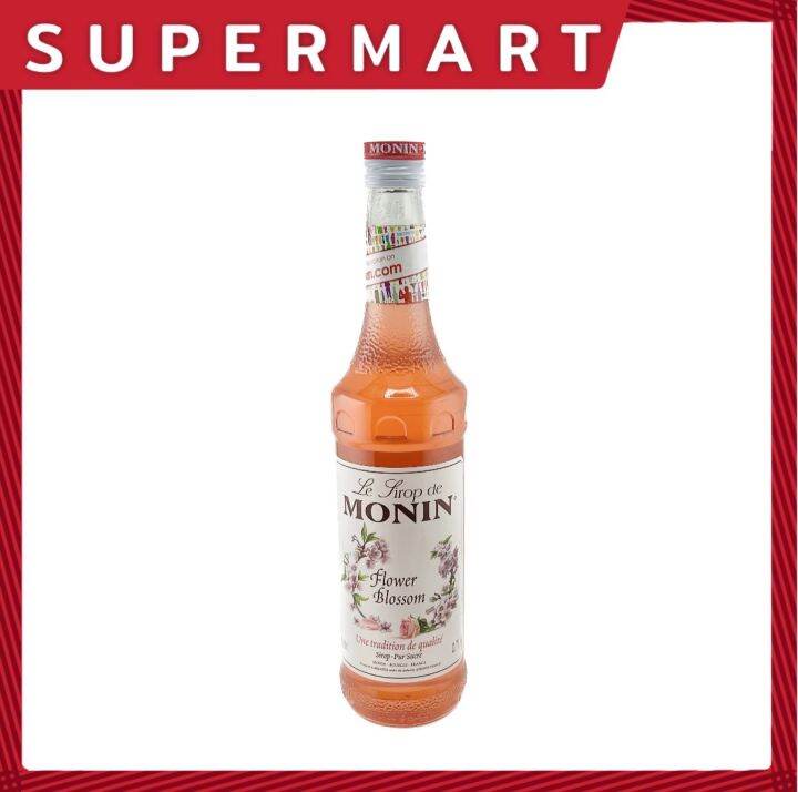 SUPERMART Monin Flower Blossom Syrup 700 ml. น้ำเชื่อมกลิ่นดอกไม้ ตราโมนิน 700 มล. #1108355 ...