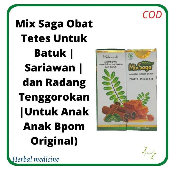 Mix Saga Obat Tetes Untuk Batuk | Sariawan | dan Radang Tenggorokan ...