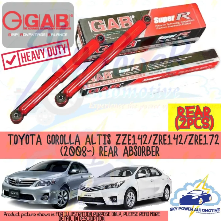 TOYOTA COROLLA ALTIS ZZE142/ZRE142/ZRE172 (2008~) GAB SUPER R SPORT ...