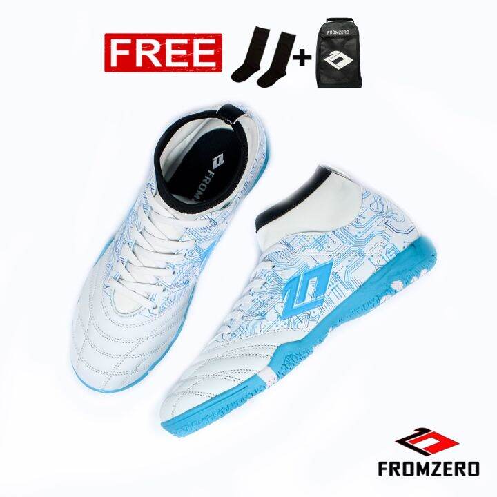 Fromzero - Sepatu Futsal Starkia Baltic Booth Junior/Kids IN White Tosca Made IN Indonesia ...