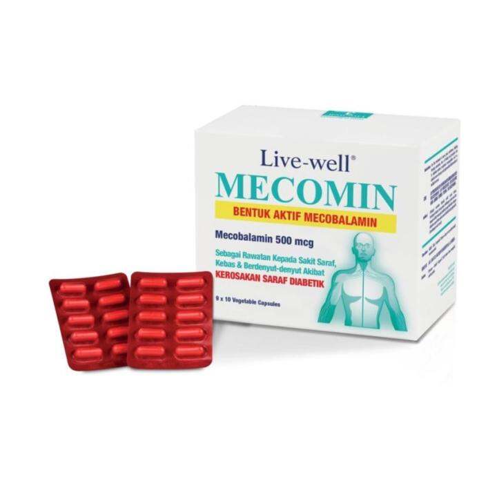 Live-Well Mecomin 500mcg 9 X 10 vegetable capsules | Lazada