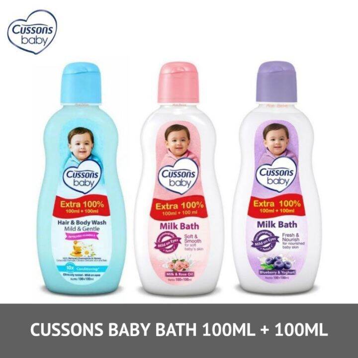 Cussons Baby Milk Bath 100ml+100ml Sabun Mandi Bayi Cussons Baby 100ml ...