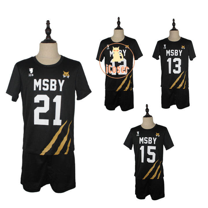 Haikyuu MSBY Black Jackals Cosplay Costume Karasuno High Miya Atsumu ...