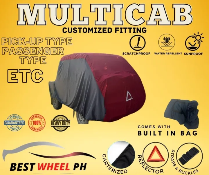 CAR COVER FOR MULTICAB / MULTICAB PICK UP / PASSENGER MULTICAB | Lazada PH