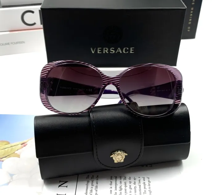 Versace แว่นตากันแดด รุ่น Mod.4221 958/8H ( Purple ) | Lazada.co.th