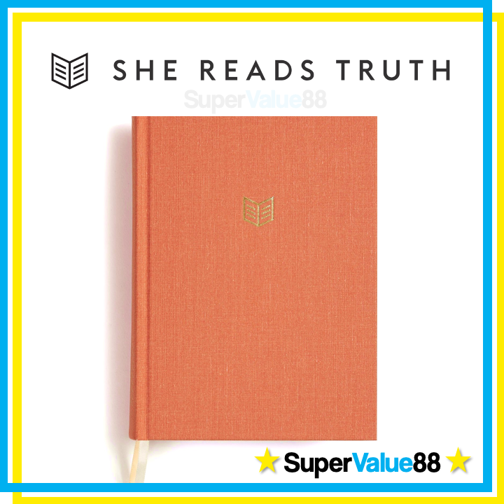 CSB She Reads Truth Bible (Hardcover, Indexed) - Poppy Orange Linen ...