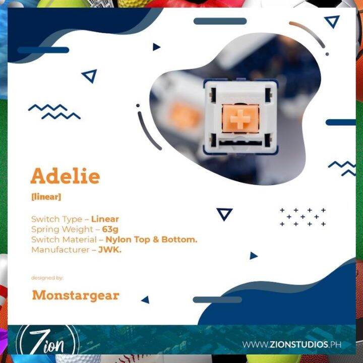 Monstargear Adelie Linear Switch Mechanical Keyboard Switches Zion Studios PH | Lazada PH