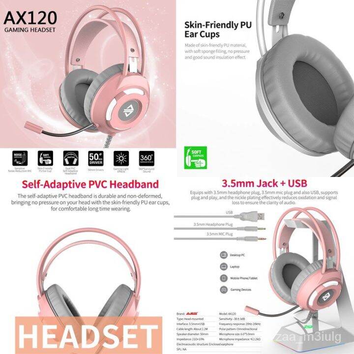 airphone headset 【PH STOCK】Ajazz AX120 G58 G70 Stereo Noise Cancelling Headphones USB 3.5mm ...