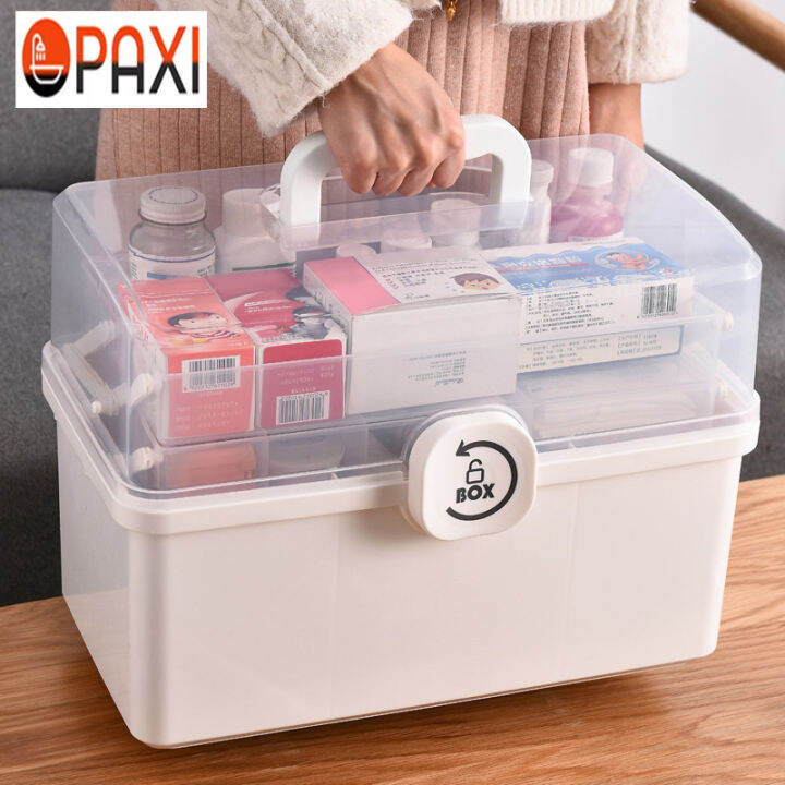 PAXI 3/2 Layer Portable Multilayer First aid kit Medicine cabinet ...