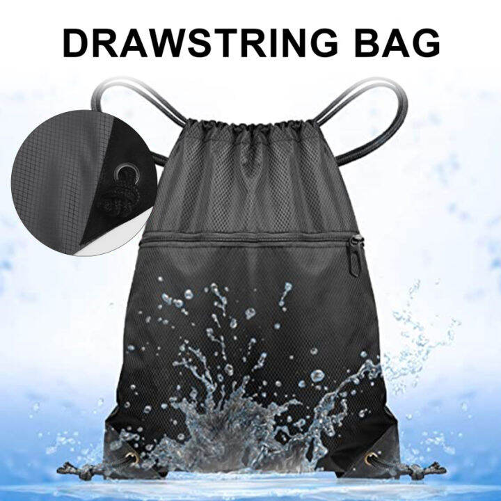Drawstring Gym Bag Large Sports Backpack Men And Women Swimming ...