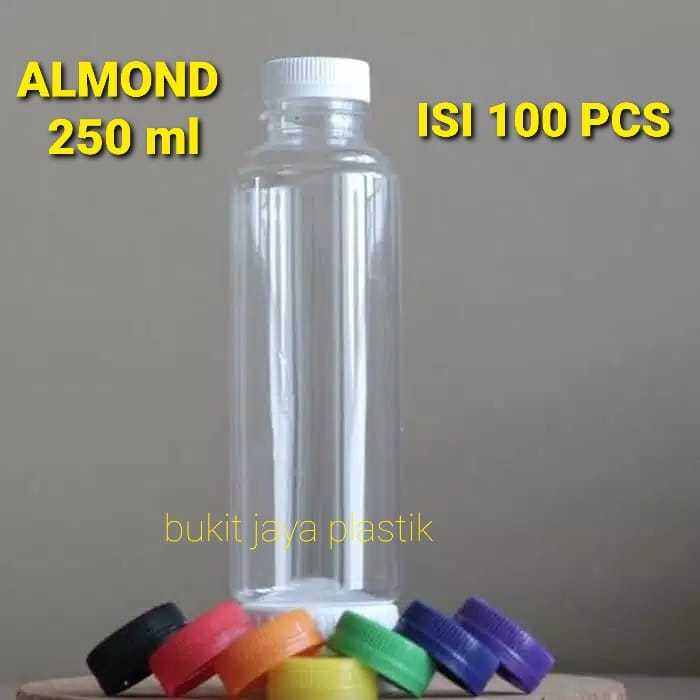 100 Pcs Botol Almond Bulat 250 Ml | Lazada Indonesia