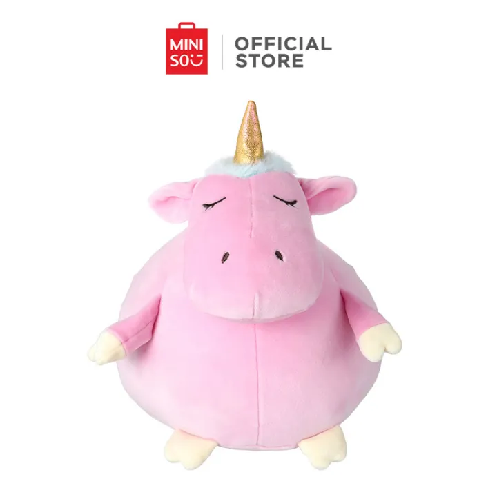 MINISO Round Plush Toy Purple Unicorn | Lazada PH
