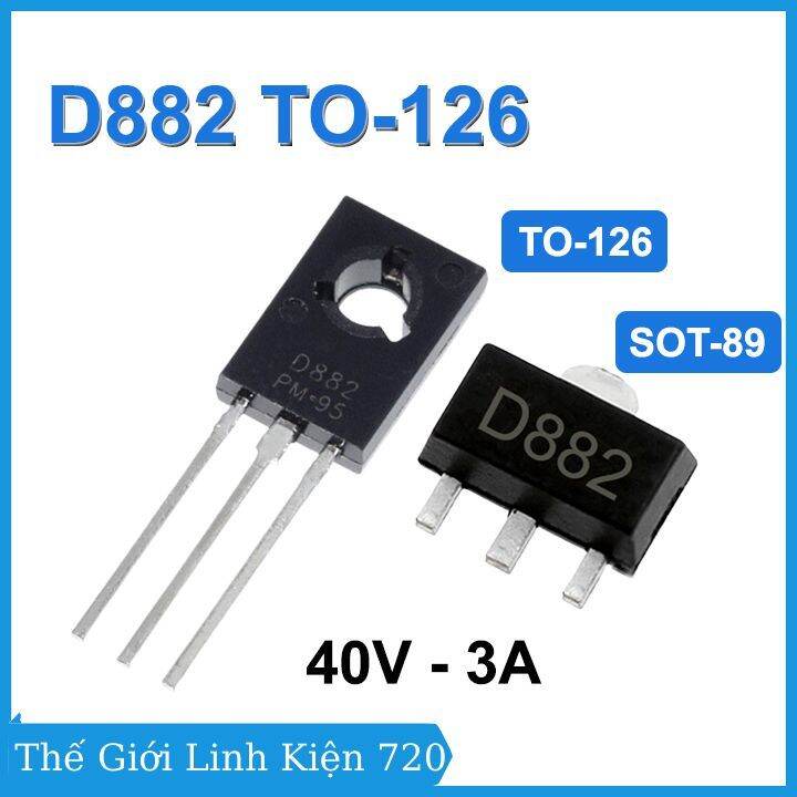 Combo 12 con D882, linh kiện điện tử transistor D882 TRANS NPN 3A 40V ...