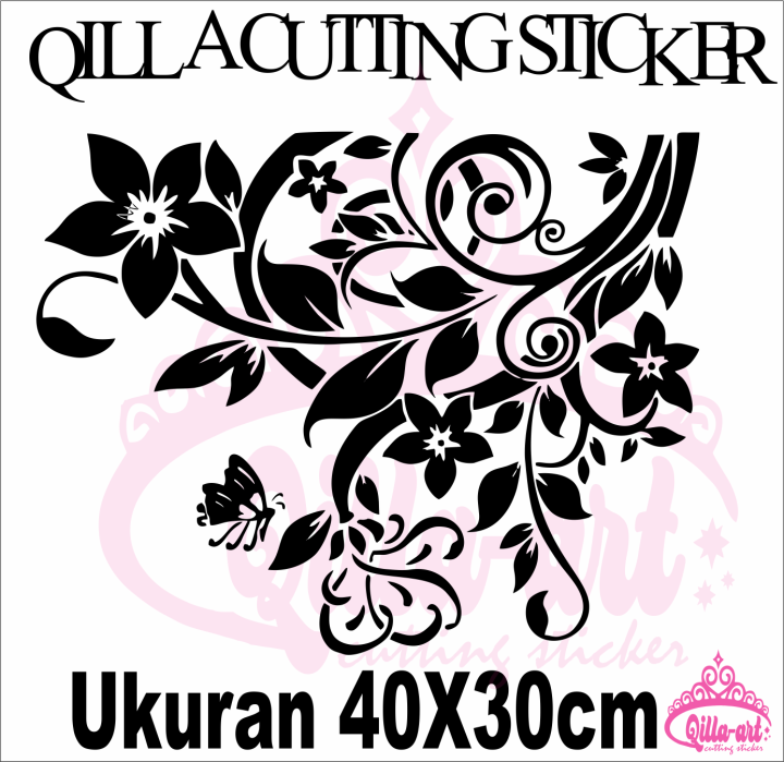 stiker bunga batik mobil keren cutting stiker bunga batik keren ...