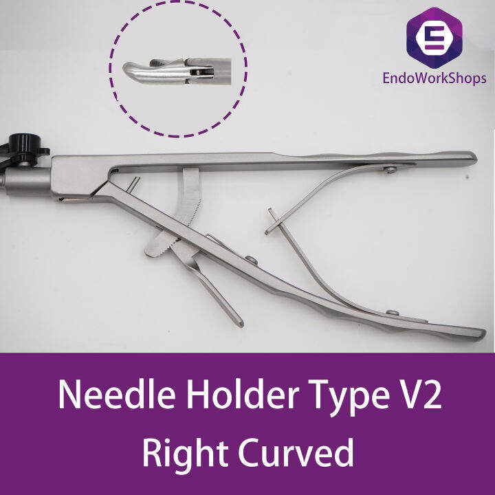 SurGTrac Needle Holder Laparoscopy Surgical Needle Holder Forceps ...