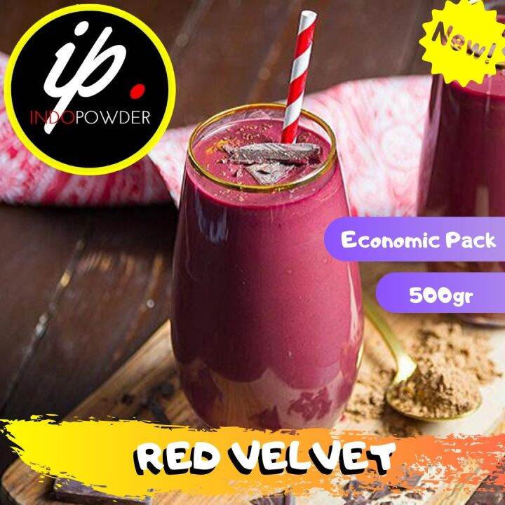 500gr - Bubuk RED VELVET 500gr - Bubuk Minuman rasa REDVELVET 500gr ...