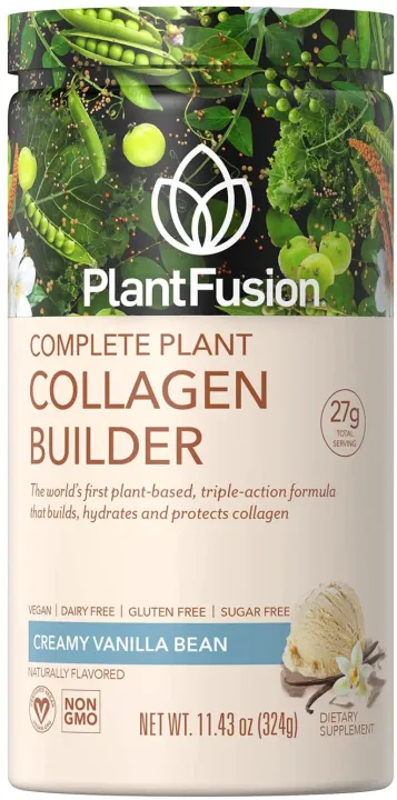 PlantFusion Vegan Collagen Powder, Plant Based Collagen Powder + Vegan ...