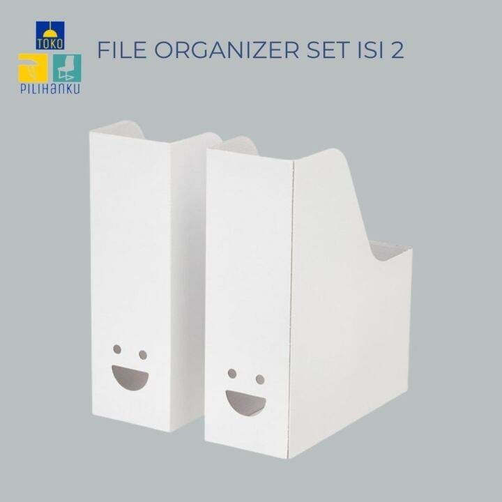 FTTTJABBA File Organizer Box Tempat File Dokumen Odner Bindex Isi 2PCS ...