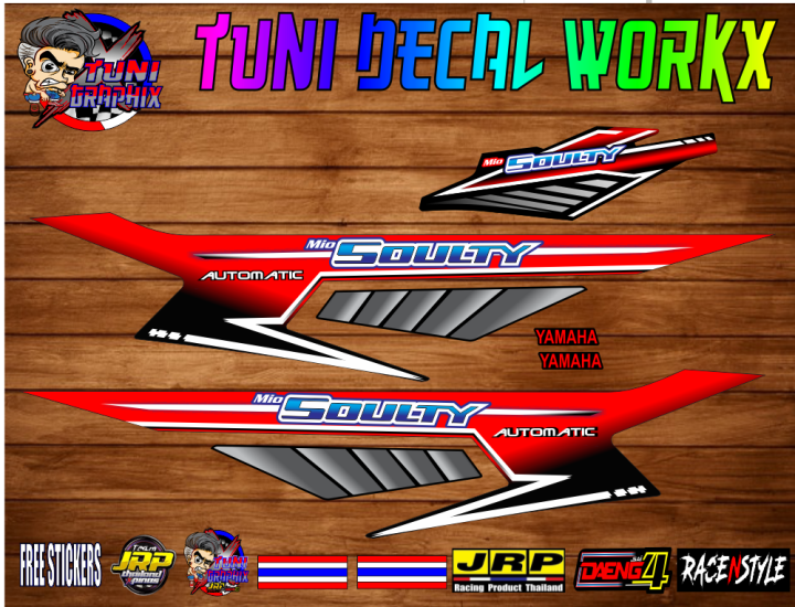 MIO SOULTY STOCK DECALS PREMIUM QUALITY w/freebies | Lazada PH