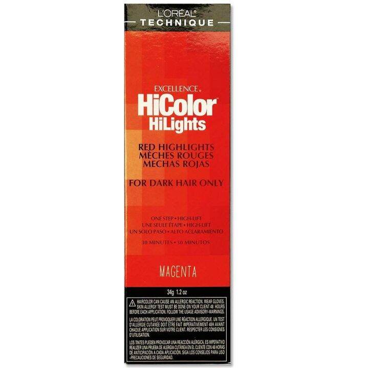 L'oreal Excellence Hicolor, Red Magenta Highlights, 1.2 Ounce | Lazada PH