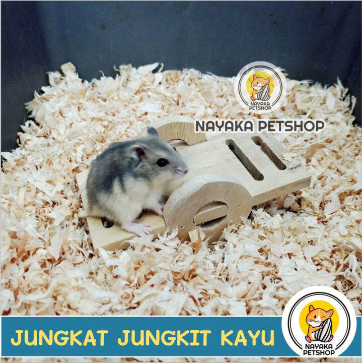 Jungkat Jungkit Kayu Hamster Mainan Hamster Wood Toys | Lazada Indonesia