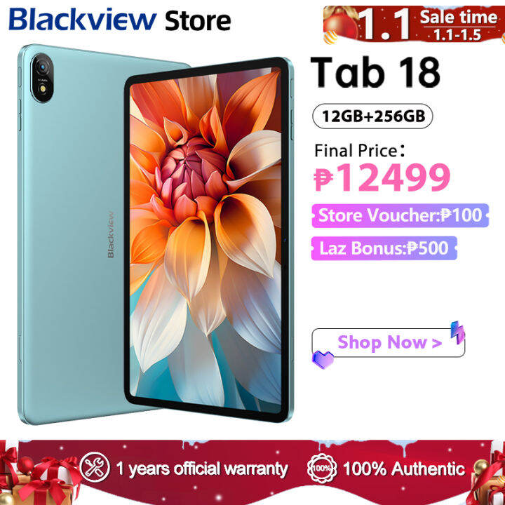 Blackview Tab 18 Tablet 12 inch 12GB+256GB 16MP 2.4K FHD+ Display ...