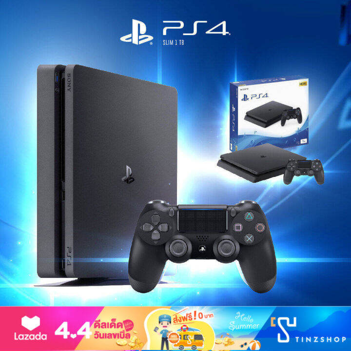 PlayStation PS4 Slim 1 TB : Color Jet Black / เครื่องเล่น เพลย์สเตย ...