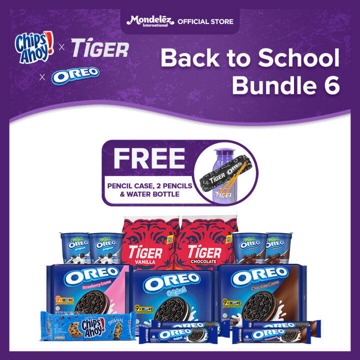 Oreo, Tiger, and Chips Ahoy Bundle with FREE Pencil Case, 2 Pencils and ...