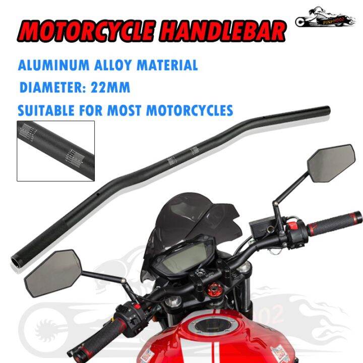 Pinph Universal 22mm Motorcycle Handlebar Motorbike Aluminum Handlebars ...