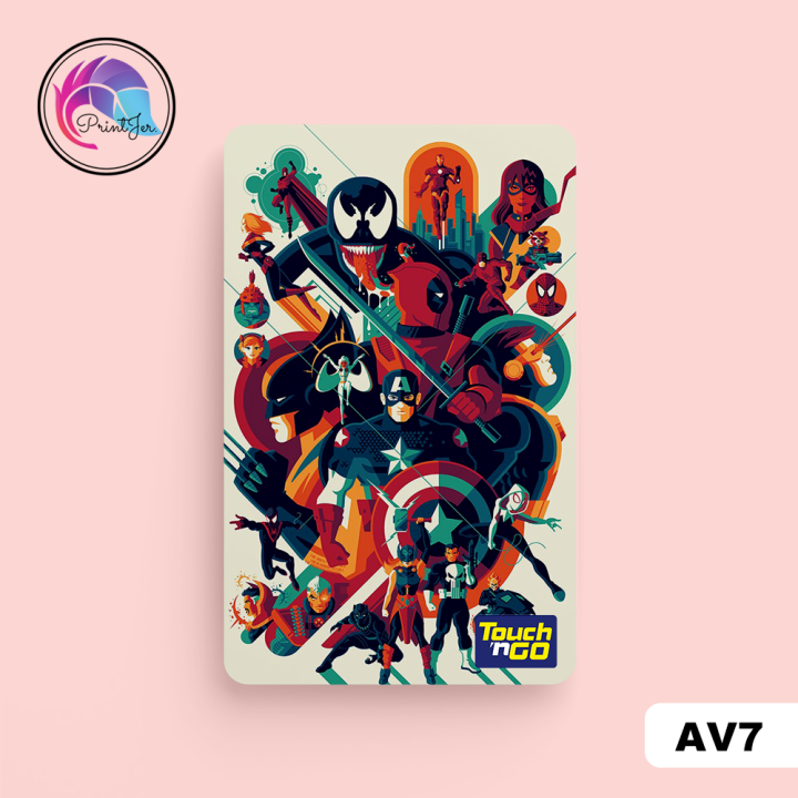 Avengers ( SERIES 1 ) - Touch n Go Card Sticker Cover (Waterproof, High Quality) ,TNG CARD | Lazada