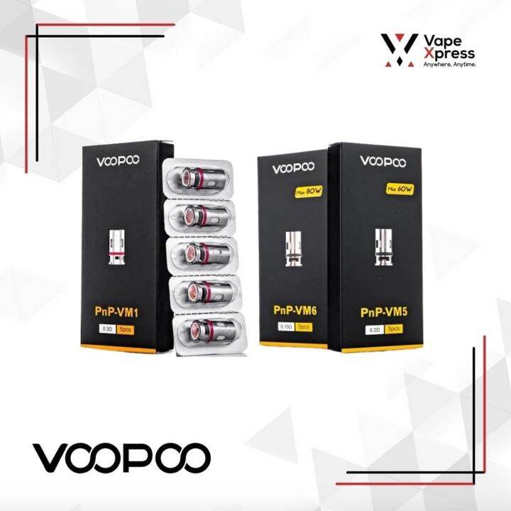 VooPoo PnP Coils (Pack of 5) VM1/ VM5 / VM6 Authentic OCC | Lazada PH
