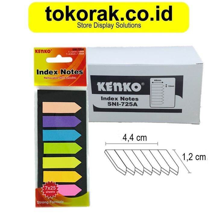Sticky Notes Pad Memo Label Stick Note Index SNI 725A Arrow Kenko ...