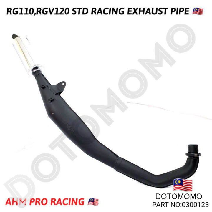 RG110 RGV120 SUZUKI STD AHM RACING EXHAUST PIPE - 2 STROKE CHAMBER ...