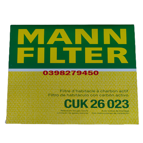 LỌC GIÓ ĐIỀU HÒA MANN FILTER CHO MERCEDES BENZ CUK 26023 (MÃ: 205 835 01 47; 205 835 00 47; 463 ...