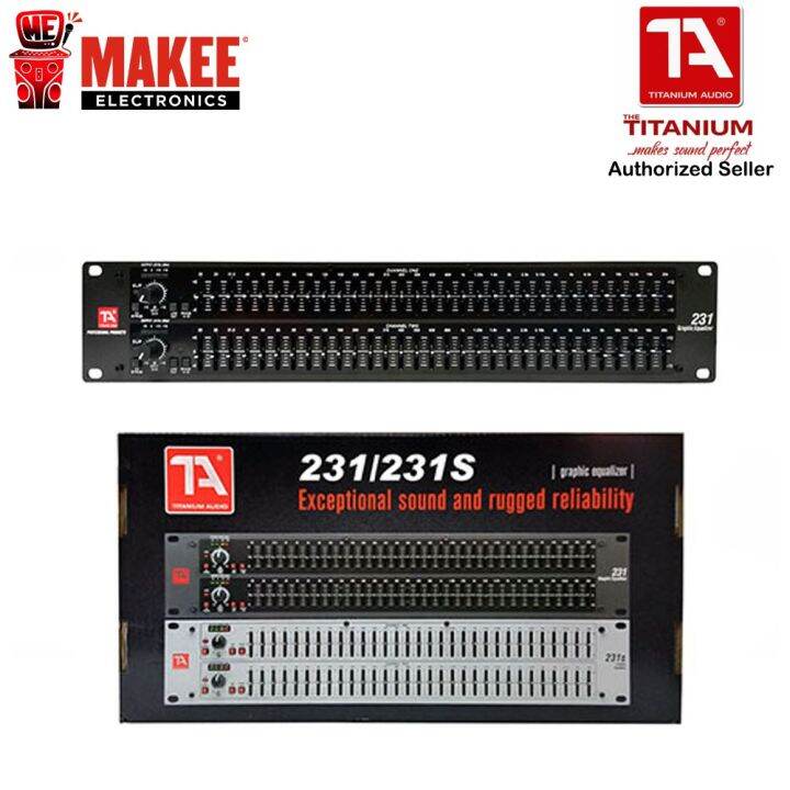 【Hot Stock】 Titanium Audio EQUALIZER 231 231S Dual Channel 31-Band 2 -Series Graphic Equalizer ...