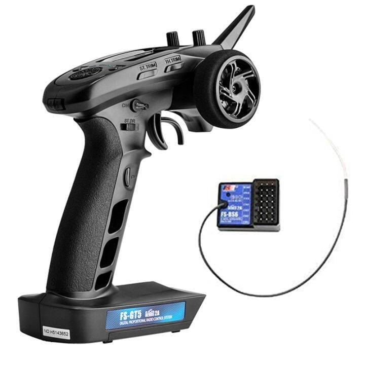 FLYSKY FS-GT5 GT5 2.4G 6CH RC Remote Controller Transmitter with FS-BS6 ...