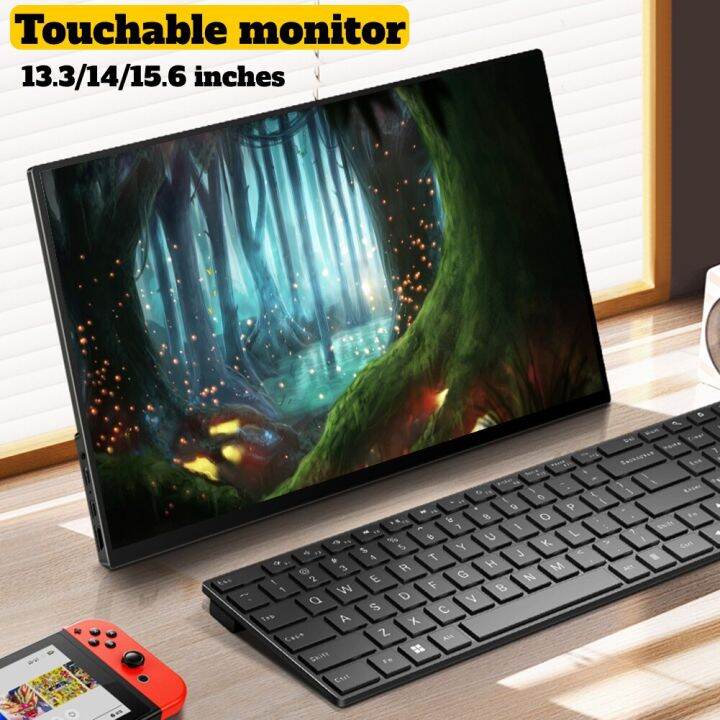 13.3/14/15.6In Touchable Computer Monitor With Bracket Portable Monitor ...