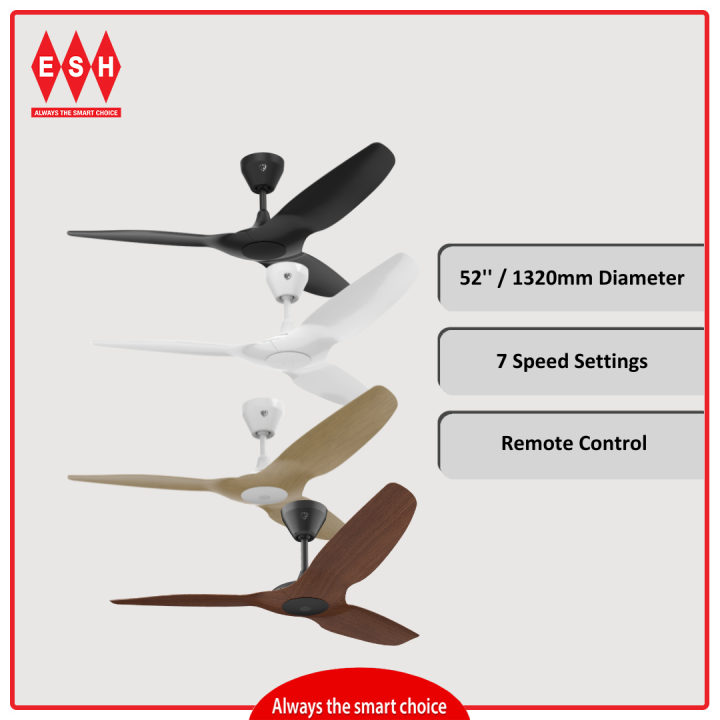 NSB Haiku L (Variety of Colours) 52 Inch 7 Speed Settings with Remote ...