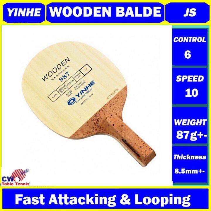 YINHE 987 Offensive Japanese Penhold Blade JS Table Tennis Bat Ping ...