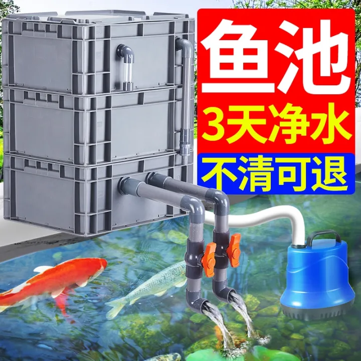 Can be customized ☸ ↂ Turnover box filter box fish pond water ...