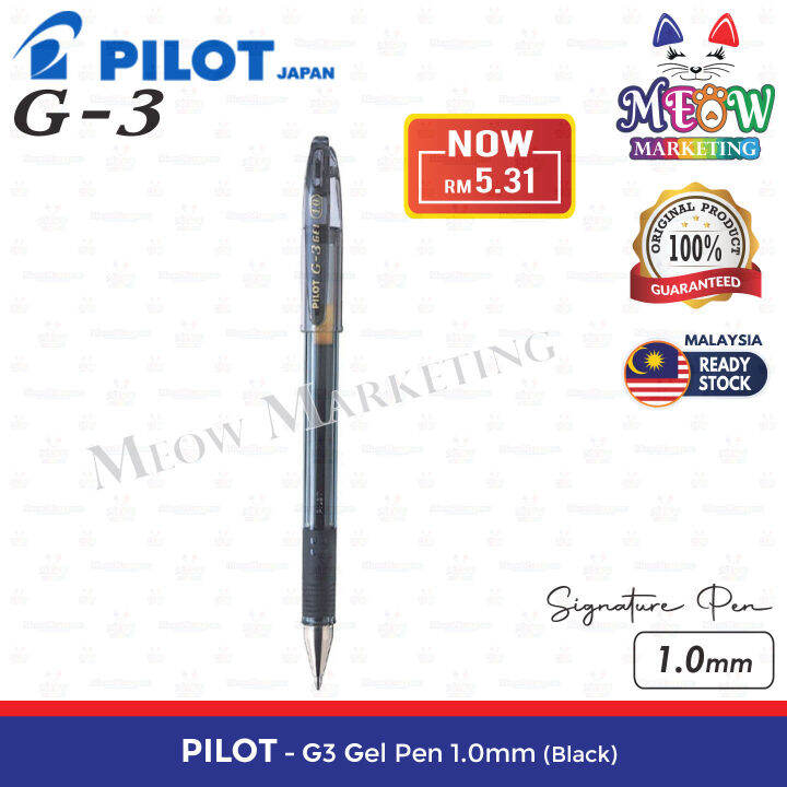 Pilot G3 Gel Pen / Signature Pen Black Ink - 1.0mm | Lazada
