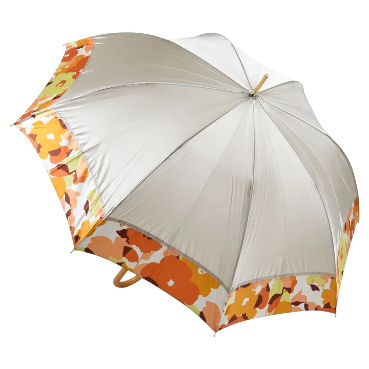 Fibrella Long Umbrella F00361 (Floral Pattern Cream White-II) | Lazada PH