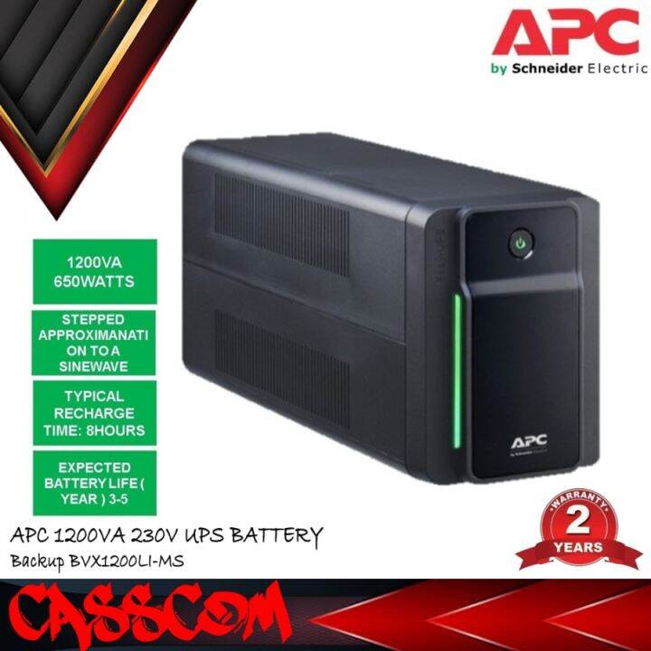 APC BVX1200LI-MS BVX-1200LI-MS EASY UPS 1200VA 650WATT | Lazada Indonesia