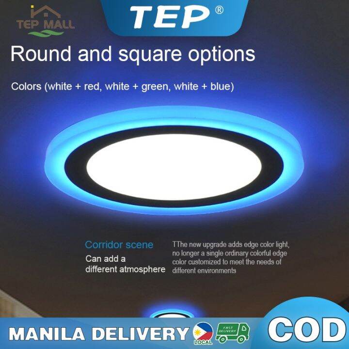 flash sale TEP LED Panel Light Two-color Anti-fog Downlight Recessed ...
