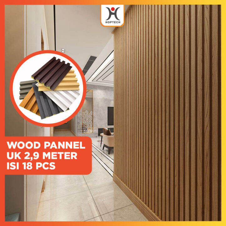 WALL WPC / WOOD PANEL / WALLPANEL WPC PVC KAYU DINDING | Lazada Indonesia