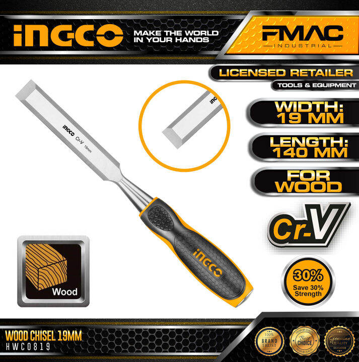 INGCO Wood Chisel 19mm For Wood HWC0819 FMAC⭐⭐⭐⭐⭐ | Lazada PH