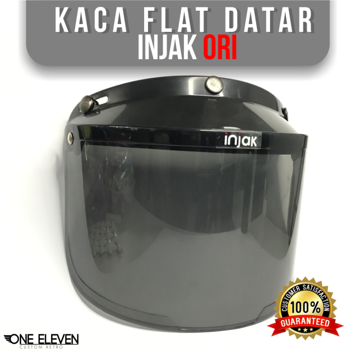 Kaca Helm Flat Hitam Injak Ori | Lazada Indonesia