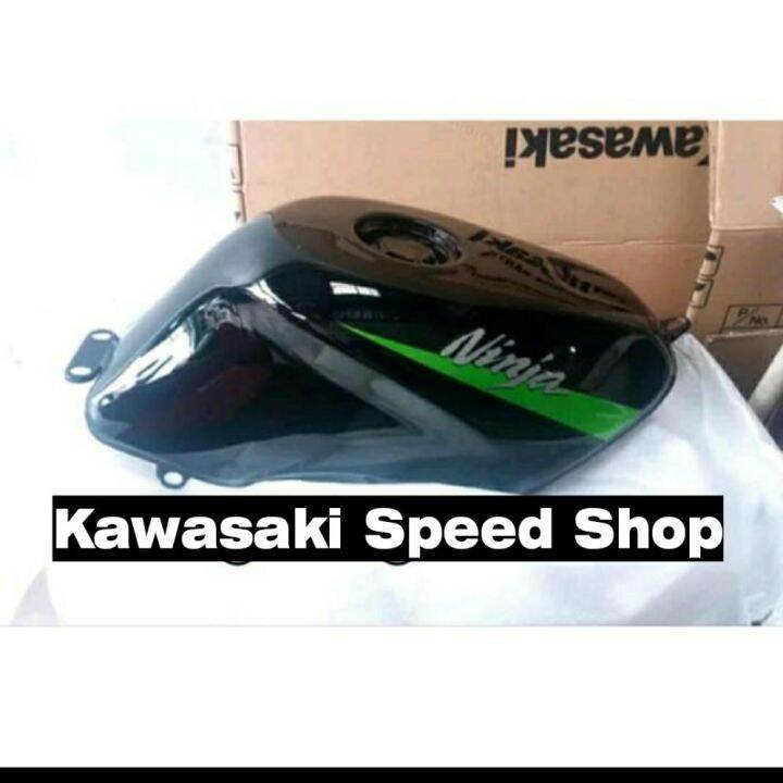 Tangki Bensin Ninja RR New Hitam Striping Hijau 2014 Original Kawasaki ...