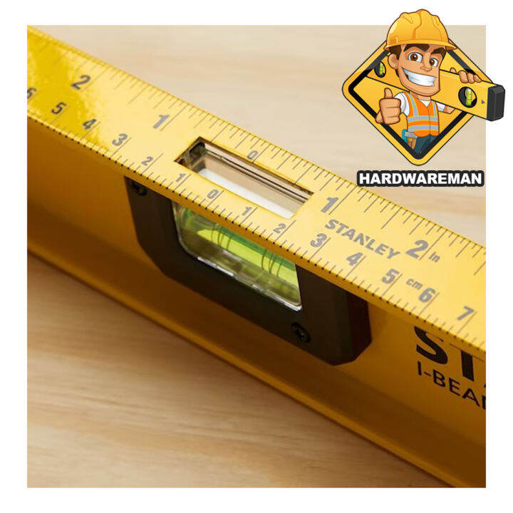 Stanley Aluminum Level Bar I-Beam with Three Vials for Precision ...