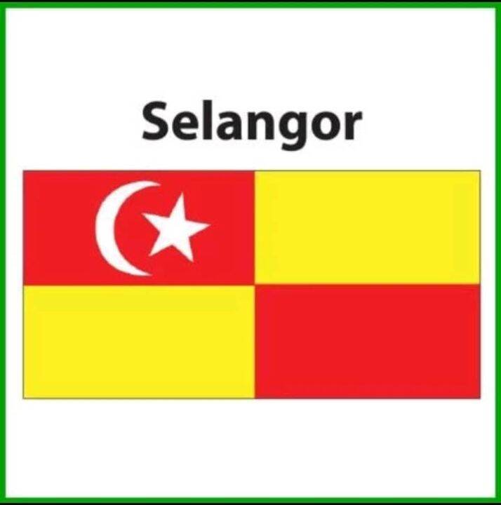 Selangor Flag 3x6ft, Bendera Selangor 3x6ft, Polymesh | Lazada